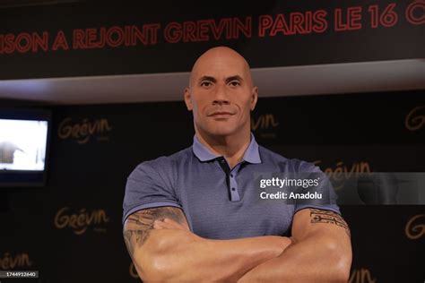The Wax Statue Of Famous American Actor Dwayne Johnson Is Reinstalled