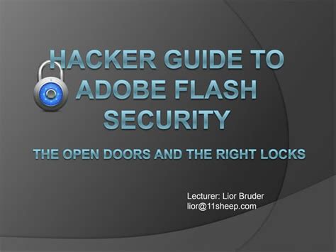 Hacker Guide To Adobe Flash Security Pptx