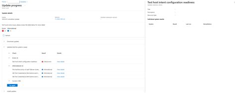 Updating Azure Local Failed On Test Host Intent Configuration