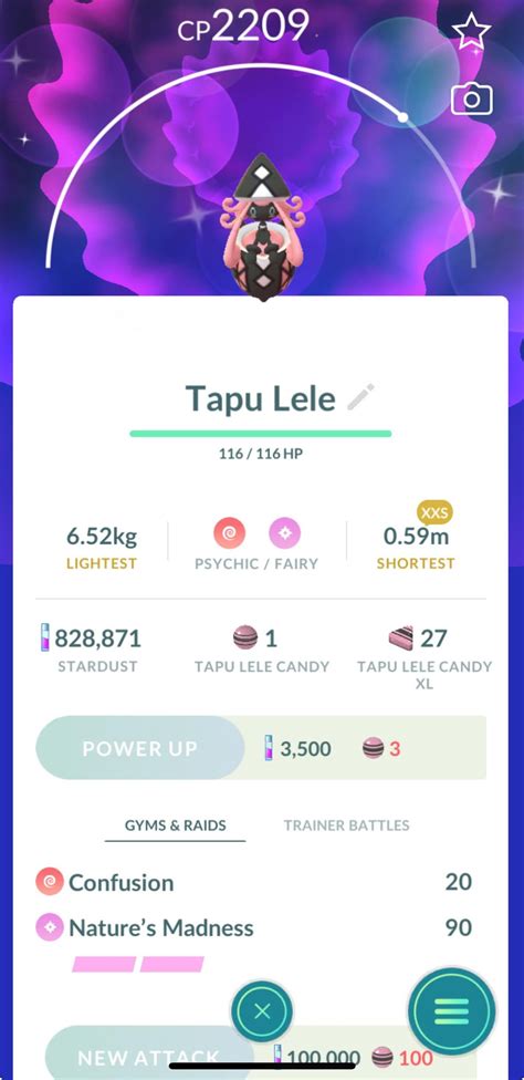 Xxs Shiny Tapu Lele R Pokemongobrag