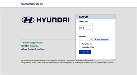 Hyundai Dealer Log On Hyundai Dealer