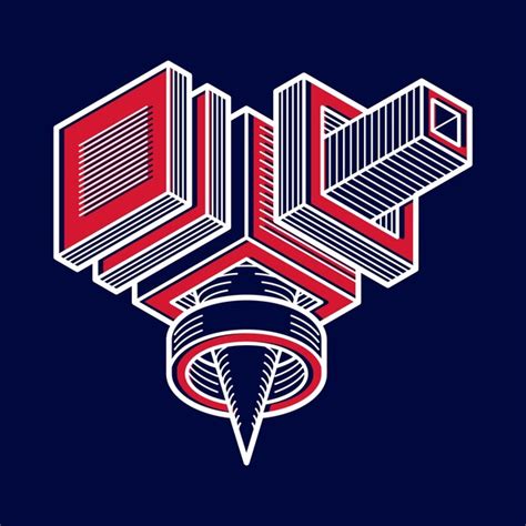 Premium Vector Abstract Vector Isometric Dimensional Shape Made Using Geometric Figures