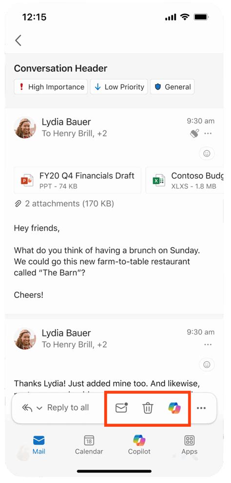 Outlook For Android And Ios Finally Gets A Customizable Toolbar