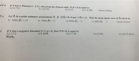 Solved If X Has A Poisson Lambda Then From The Chegg Com