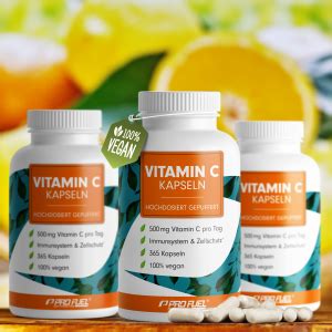 VITAMIN C Kapseln 365x Mit 500mg Vitamin C Gepuffert