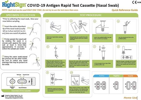 Buy Rightsign Nasal Swab Rapid Antigen Testing Kit Covid 19 Rapid