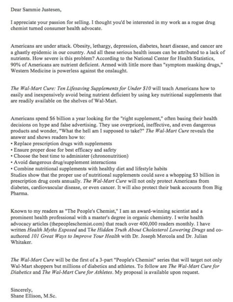 Format Of A Query Letter