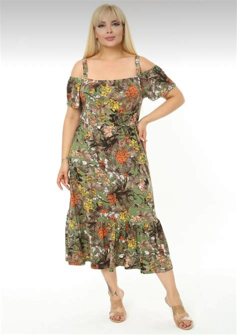 Plus Size Tropical Dress Maxi Dress For Xl 2xl 3xl 4xl Off The