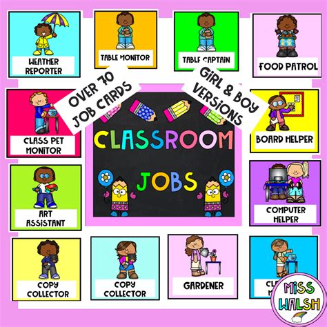 Mash Back To School Classroom Jobs