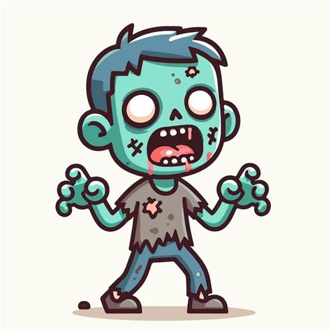 Premium Vector Vector Cartoon Zombie Illustration