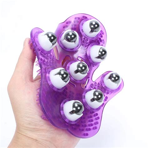 Magnetic Beads Body Massager Leg Slimming Ball Manual Roller Massage Meridian Acupuncture