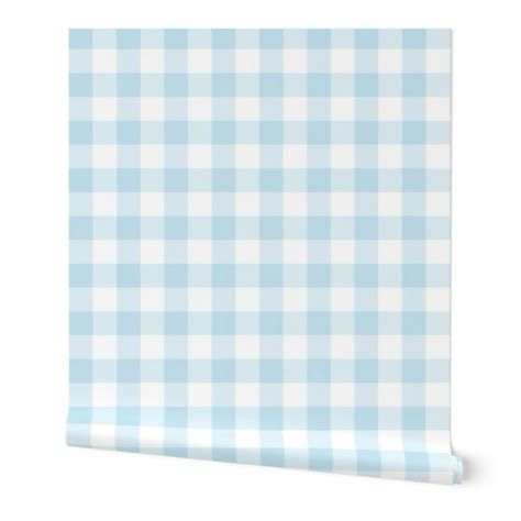 Blue Gingham Wallpaper Blue Plaid Blue Buffalo Check Peel And Stick