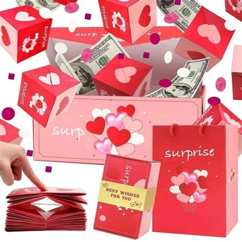 Jual Surprise Explosion Gift Box Cash Bounce Exploding Box With Confetti Di Seller Yama