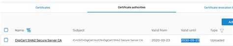 Expired Root CA DigiCert SHA2 Secure Server CA Discussions Sophos Firewall Sophos