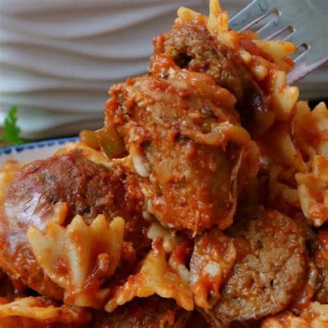 Meatball Pasta Bake Deliciously Seasoned