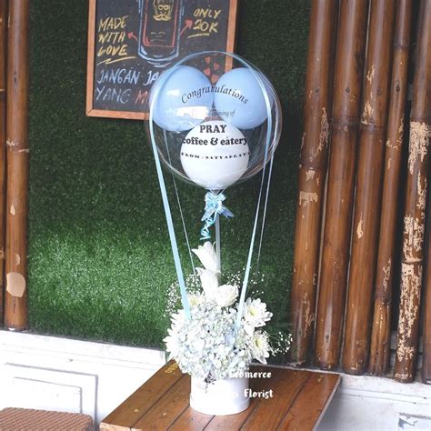 Jual Ready Tidak PO Hot Air Ballon Bloom Box Balon Balon Bunga