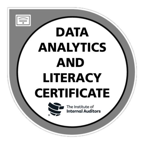Data Literacy Certificate A Journey To Data Analytics Credly
