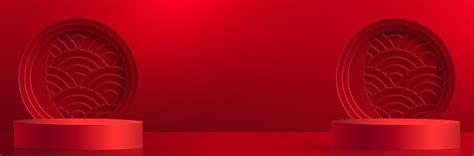 3d 연단 라운드 스테이지 중국 스타일 중국 새해 및 축제 또는 중추절 축제 2022년에 대한 스톡 벡터 아트 및 기타 이미지 2022년 2023년 Mid