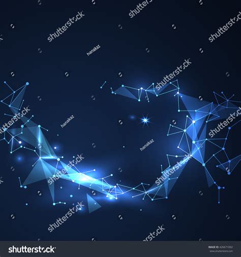 design technology network connection background stock vector royalty