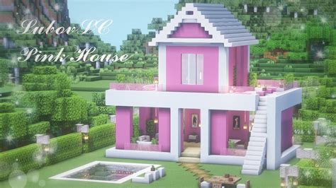 Cute Small Pink House Minecraft