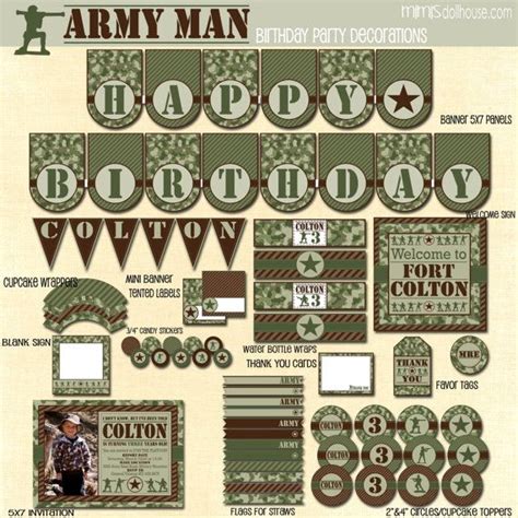 Free Army Party Printables PRINTABLE TEMPLATES