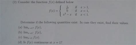 Solved Consider The Function F X Defined Below F X Chegg