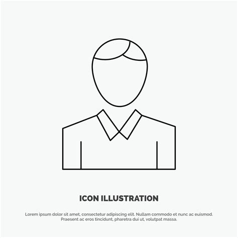 Account Human Man Person Line Icon Vector 15531665 Vector Art At Vecteezy