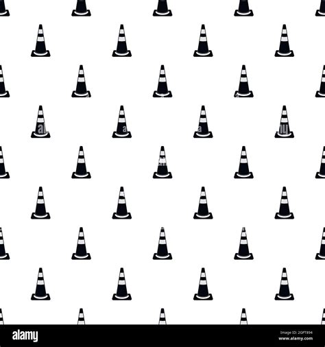 Construction Cone Pattern Simple Style Stock Vector Image And Art Alamy