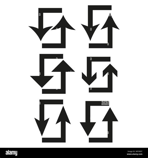 Recycle Arrow Symbols Circular Rotation Vector Eco Friendly Graphic Renewal Process