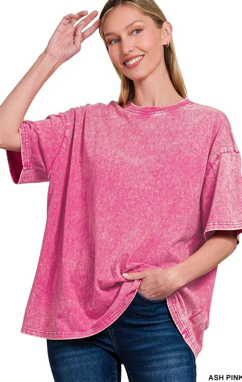 Washed Premium Cotton Oversized Tee Delta T Boutique