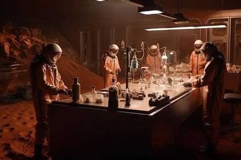 Premium Ai Image Hightech Laboratory With Scientists Conducting Groundbreaking Research On The