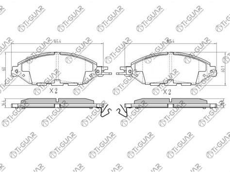Купить Тормозные колодки TG-50001/PN50001* Ti·GUAR Ti-Guar в Бердске по ...