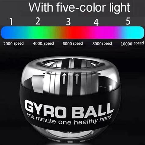 Jual Gyro Ball Spinner Powerball Metal Led Auto Starter Hand Gym