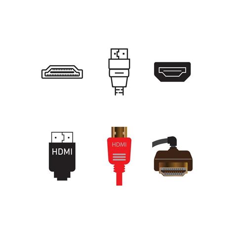 Hdmi Icon Vector Illustration Design Template 10416194 Vector Art At