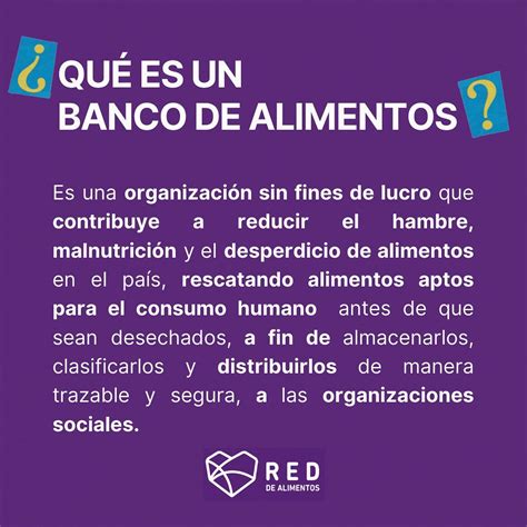 🚨 ¿sabes Qué Es Un Banco De Alimentos Red De Alimentos