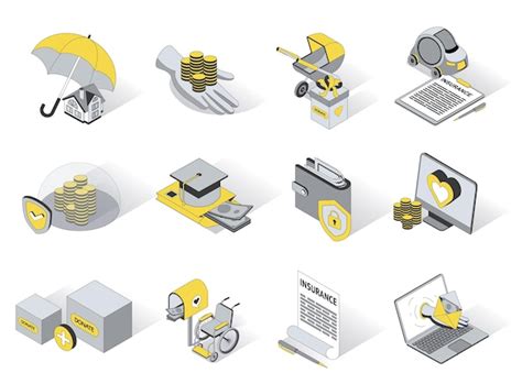 Premium Vector Big Data Analysis 3d Isometric Icons Set Pack Elements Of Cloud Computing And