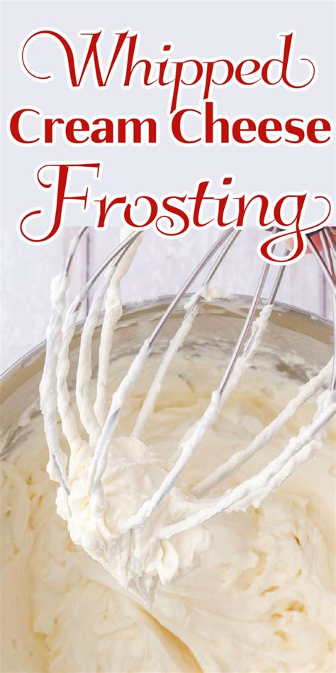 Whipped Cream Cheese Frosting Artofit