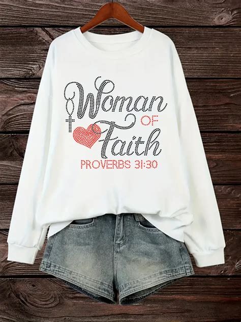 Heart Letter Print Sweatshirt Plus Size Casual Long Sleeve Temu Australia