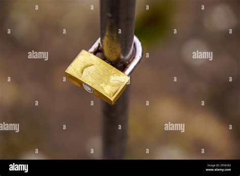 Love Lock As A Symbol Of Love And Unity Hanging On A Bridge Railing