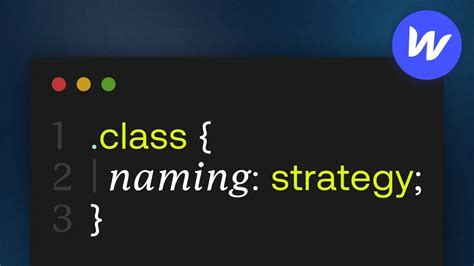 Tutorial Webflow CLASS NAMING