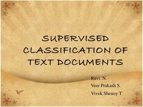 ppt advanced text document classification techniques powerpoint