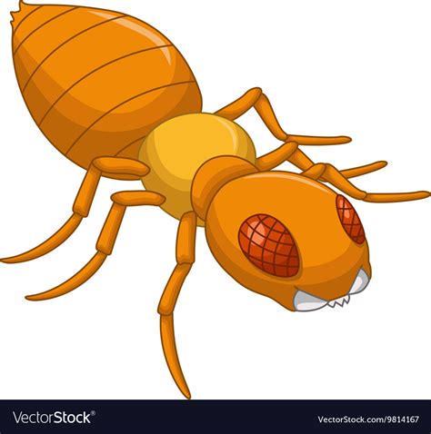 Termite Cartoon For You Design Royalty Free Vector Image
