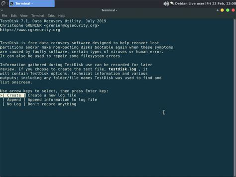 using testdisk to recover partitions rts wiki