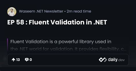 Ep 58 Fluent Validation In Net Rdotnetcore