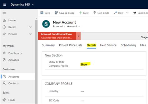 Use The Flip Switch Control To Show And Hide Sections On A Form Carl