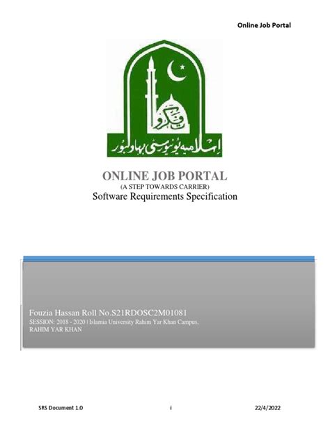 srs sample pdf websites databases