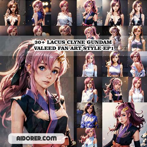 30 Lacus Clyne Gundam Valeed Fan Art Style Ep1 Aidorer Digital Art