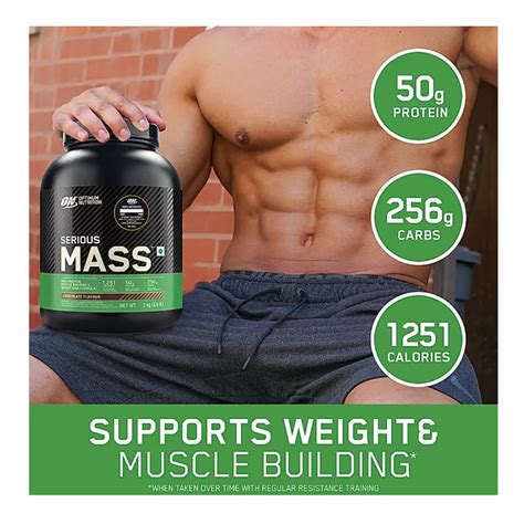 ON Optimum Nutrition Serious Mass 6 lb Chocolate– Protein Nation