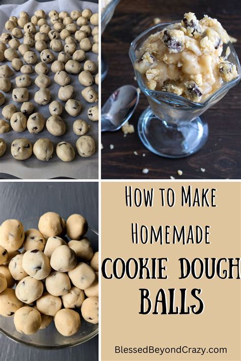 How To Make Homemade Mini Cookie Dough Balls Perfect For Ice Cream