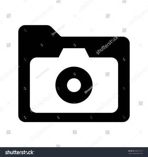 camera folder icon stock vector royalty free 686973772 shutterstock